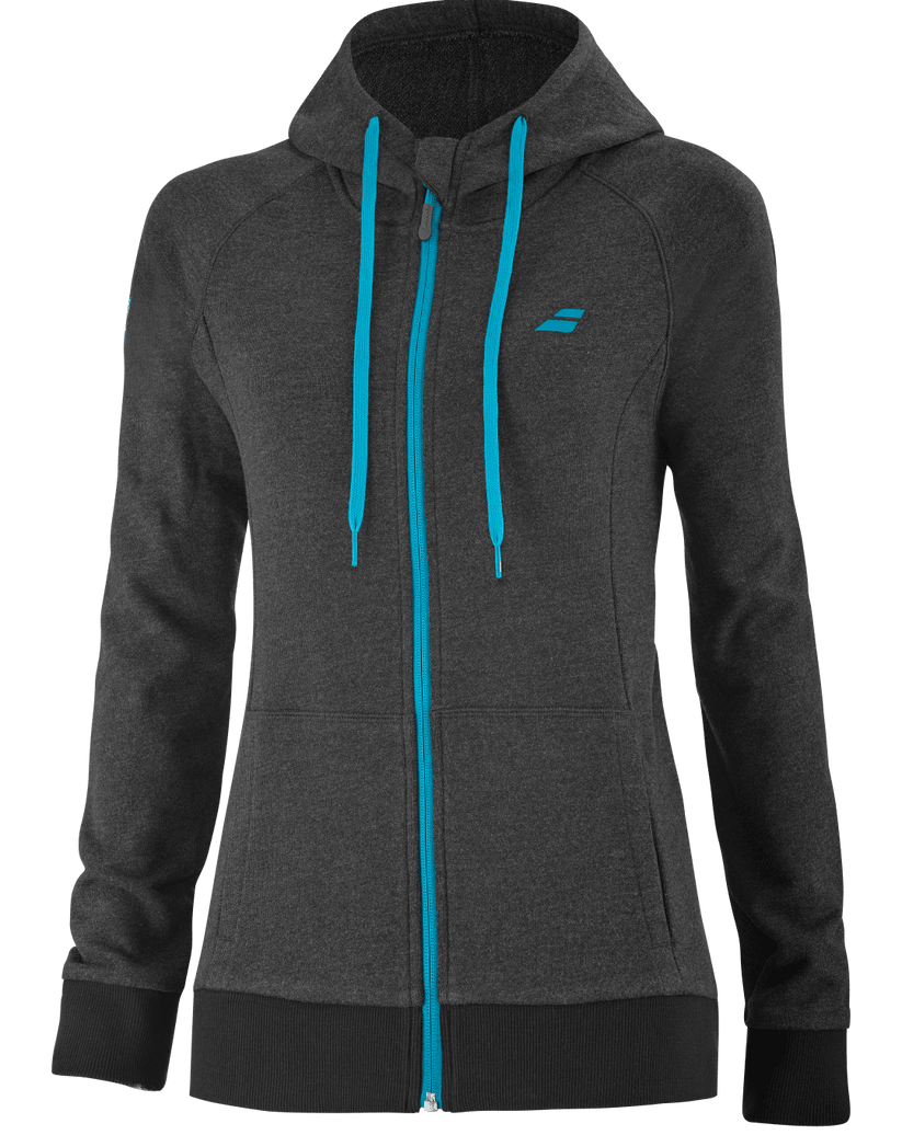 EXERCISE HOOD JACKET WOMEN BLACK HTHR – Babolat India